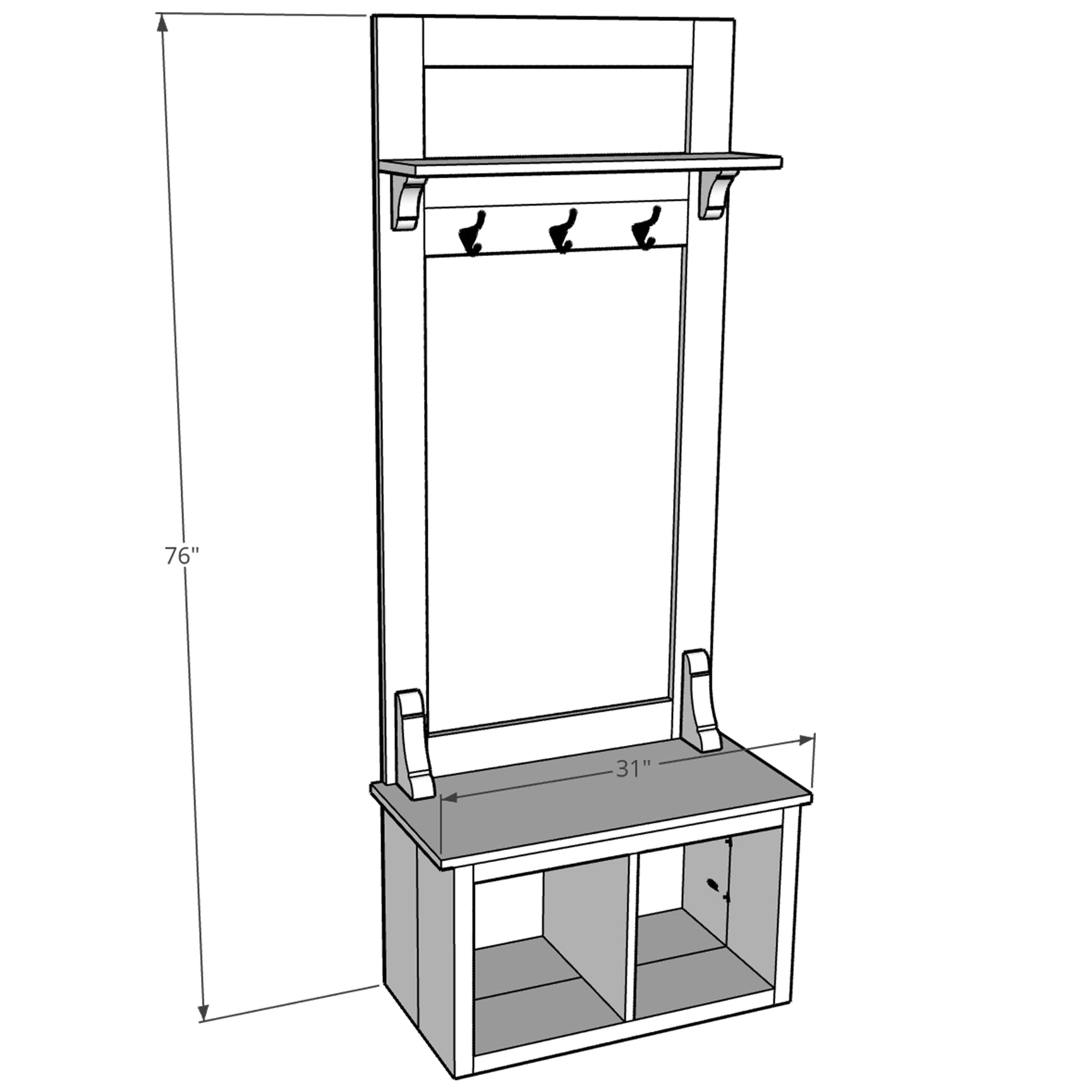 DIY Hall Tree Plans – shopangelamariemade